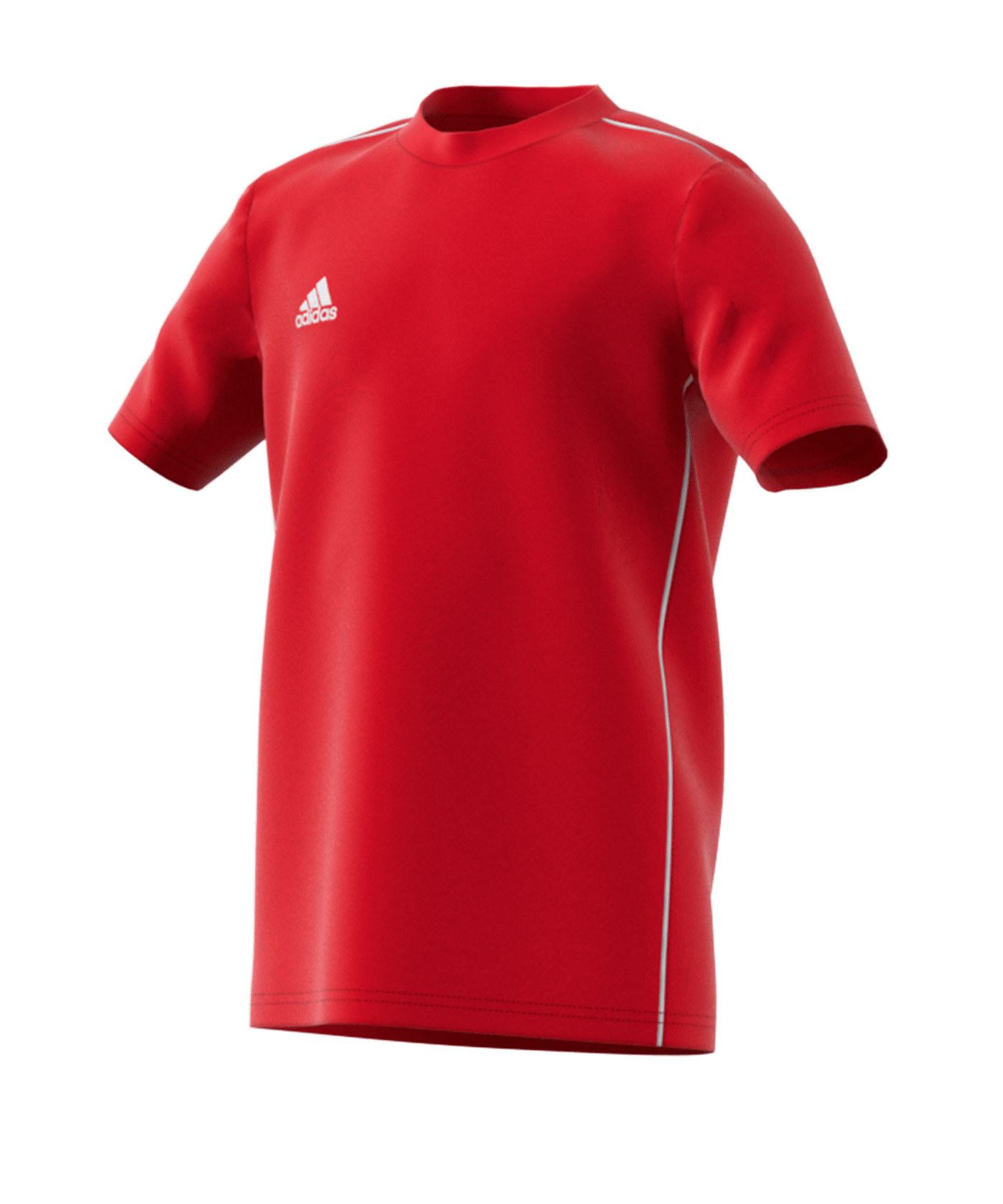 adidas Core 18 Tee T-Shirt Kids Rot Weiss | 140 | 10141546.239
